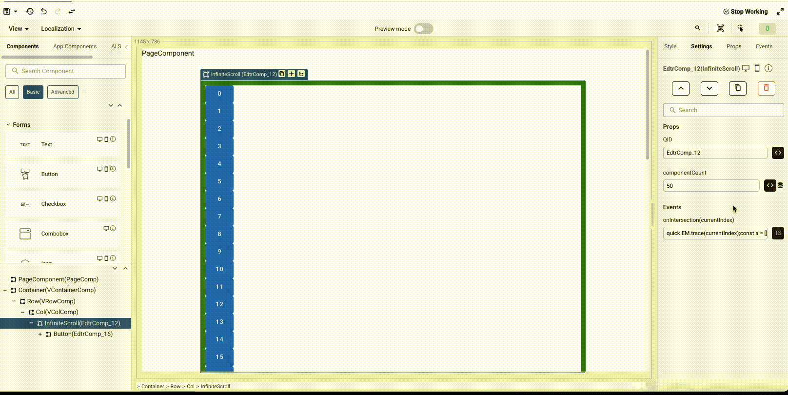 Infinite Scroll | Plateau Studio